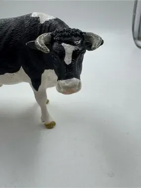 Toys | Holstein Friesian Bull Animal Toy Pvc Action Figure Black And ...